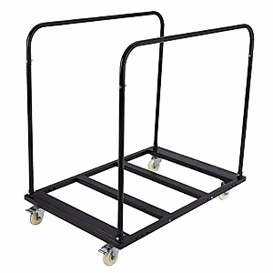 Folding Table Cart Rack, 1500 LBS Panel Dolly Cart with 5" Swivel Casters, 10 Table Capacity, Heavy-Duty Drywall Sheet Cart, Handling Wall Panel, Sheetrock, Lumber for Garage, Home, Warehouse