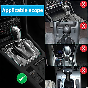 zipelo 2 Pack Car Gear Shift Knob Cover, Anti-Slip Auto Knob Gear Stick Protector, Comfortable Silicone Handbrake Shifter Cover for Men Women, Universal Vehicle Interior Accessories