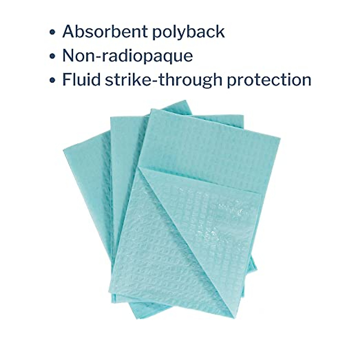 McKesson Procedure Towels, Non-Sterile, 2-Ply, Blue, Waffle Embossed, Disposable, 13 in x 18 in, 500 Count