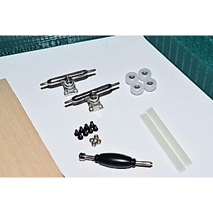 Pro 34mm Fingerboard High Kick Mold Kit - Veneer, Trucks, Wheels, Grip +Rails, Random