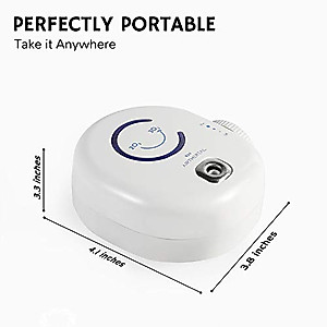 Airthereal B50 Mini Ozone Generator Air Purifier- Removes Odors and Sterilizes Air in Small Spaces Up To 320 Sq Ft - Plug in Mini Air Ionizer, Adjustable Ozone Output of 10-50 mg/h