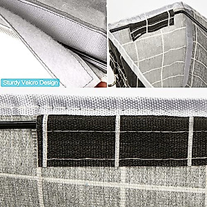 uapryti Bedside Caddy Organizer - Bed Caddy for Bunk and Loft Beds, Dorm Room Essentials (3PC, GREY)