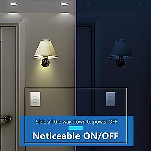 LIDER Combination Dual Dimmer Light Switch Control, 2 Sliding Light Controls, Single Pole, 400W CFL/LED, 600W Incandescent/Halogen, Wall Plate Included, White