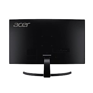 Acer ED273U Abmiipx 27" 1500R Curved WQHD 2560 x 1440 Monitor | Adaptive-Sync Technology | 75Hz Refresh Rate | 1ms VRB | 1 x Display Port 1.2 and 2X HDMI 1.4 Ports,Black