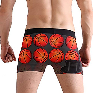 Funny Basketball Boxer Briefs for Men, Men's Comfortable Underwear