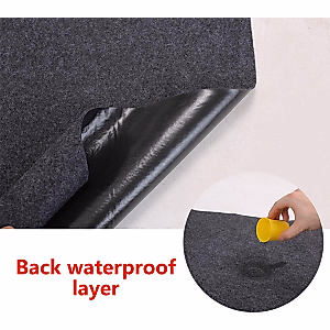 Drekan Under Sink Mat,Absorbent/Waterproof, Kitchen Cabinet Mat, Sink Drip Protector Tray, Capture spilled liquid and mixture Protects Cabinets, Non-slip absorbent material, Washable (36'' x 42'')