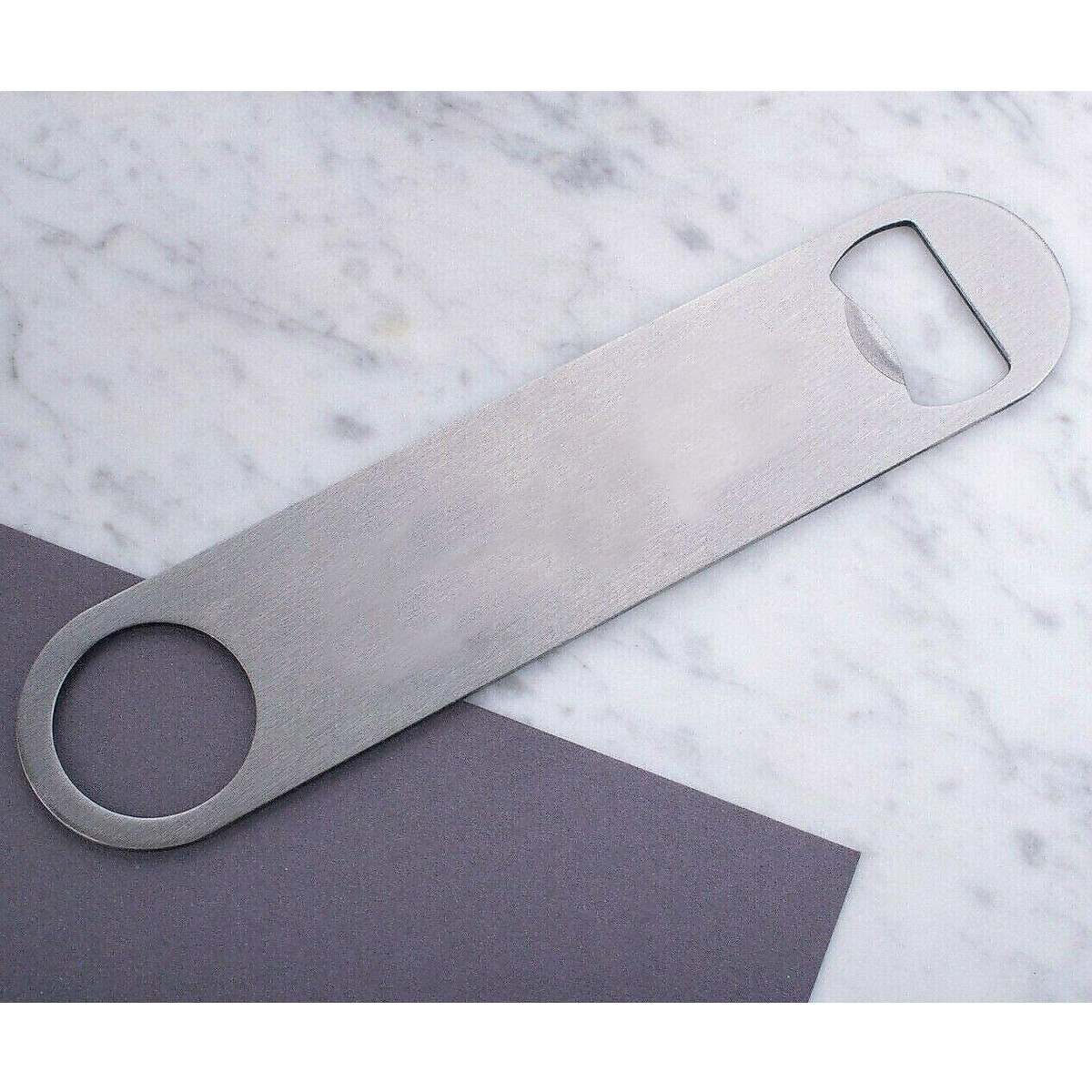 Opaceluuk 4 PCS Beer Bottle Openers,Bar Key for Bartender,Simple and Effective Flat Beer Openers(Skateboard-Silver)