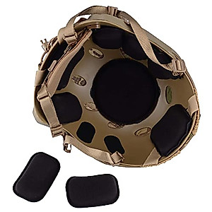 ActionUnion Tactical Airsoft Paintball Fast Helmet with Cover PJ Type Adjustable Protective NVG Mount forMulticam Military Sports Hunting Shooting (Tan-CP)