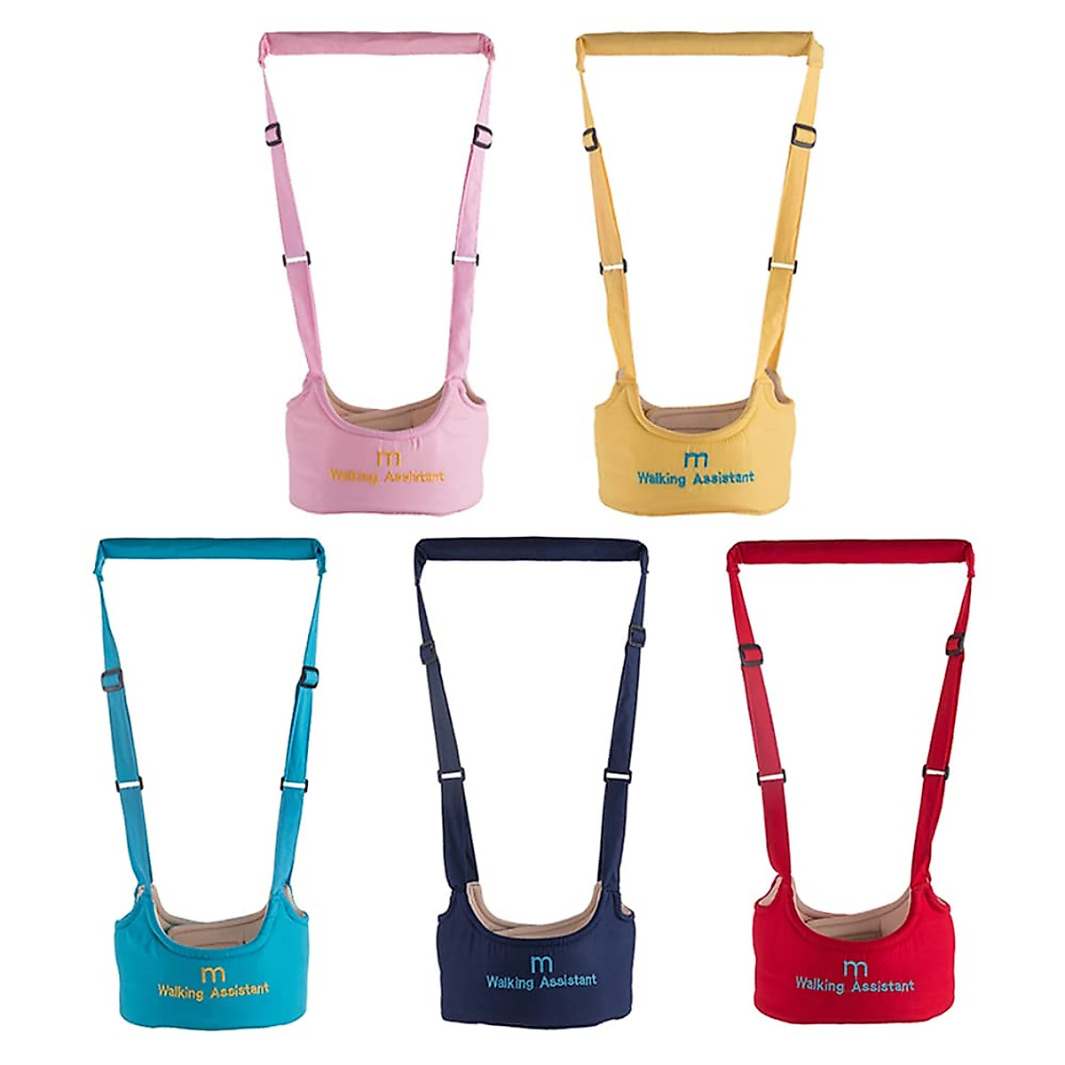 Baby Walking Harness Learn to Walk, Adjustable Kids Walker Helper, Toddler Infant Walker Harness Assistant Belt, Help Baby Walk, Child Walking Assistant Bearing Capacity 0-28 KG (Blue, One Size)