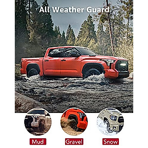 RefitEco Mud Flaps for 2022 2023 Toyota Tundra Accessories All Weather Guard Mud Guards Splash Front & Rear 4pcs Set