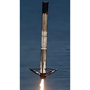 SpaceX Model Falcon 9 Rocket Model First Stage Rocket Recovery Attitude Ornament
