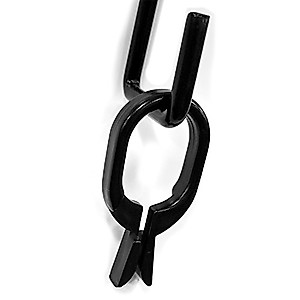 Black Scarf Clip Hangers for Retail, Economic Plastic Fine Garment Pinch Hooks, 100 Pack