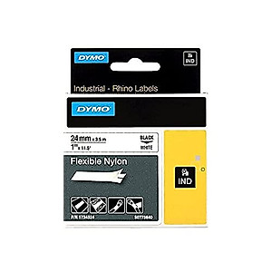 Dymo 1" Flexible Nylon Rhino Label Tape