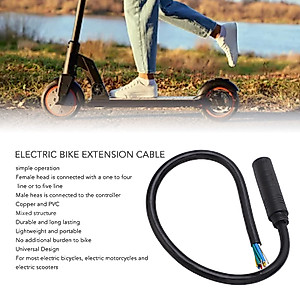 9 Pin watertight Wheel Motor Extension Cable for Electric bikes Female to Male Wire E bikes Accessory , E bikes Motor Extension Cable , 33cm Parts Extend Cable , ebike motor electric bikes motor bikes mot