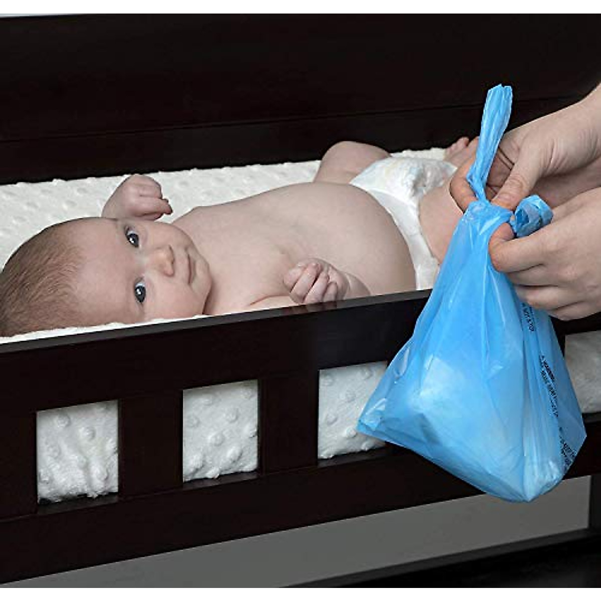 Nuby Diaper Disposable Bags, Fresh Baby Powder Scent, 2 Pack (50 Count Each Pack)