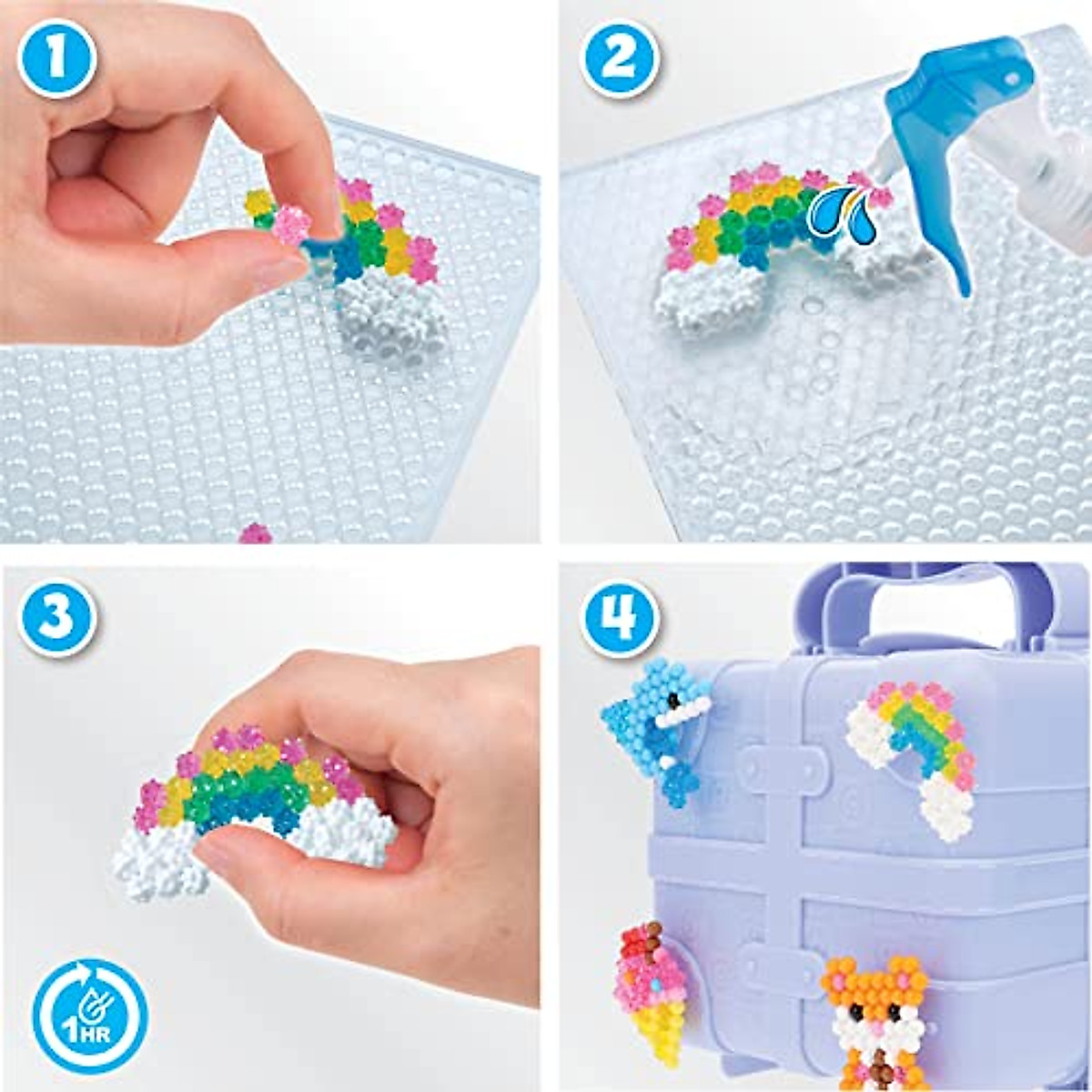 Aquabeads Mega Bead Trunk Refill Pack, Arts & Crafts Bead Refill Kit for Children - Over 3,000 Beads Included