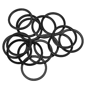 Bottom Bracket Spacer, 15pcs Bottom Bracket Gasket Washer, Aluminum Alloy Hub Washer Hub Spacer for Road Mountain Bike(Black)