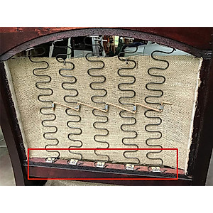 Czsycdsf 10 Pcs Sofa Spring Repair Clips with 30 Pcs Sofa Repair Nails, S Clip with Plastic Wrap for Furniture Chair Couch Sofa Upholstery Spring Replacement S Shape Sofa Repair Kit