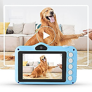 Ke1Clo 1080P Mini Children's Camera with Front Rear Dual Camera, 2.0/3.5 inches Screen Kids Camera - Video Recording/Taking Pictures and Selfie/MP3 Music/Filters/Photo Stickers etc