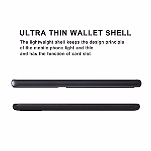 Kowauri Wallet Case for Google Pixel 6A 2022 - PU Leather, Card Slot, Ultra Slim Protector (Gray)