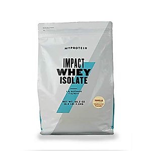 Myprotein Impact Whey Isolate powder - Vanilla 5.5 lbs. (100 Servings)
