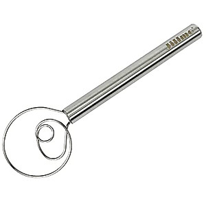 Jillmo Danish Dough Whisk, 12inch Stainless Steel Whisk