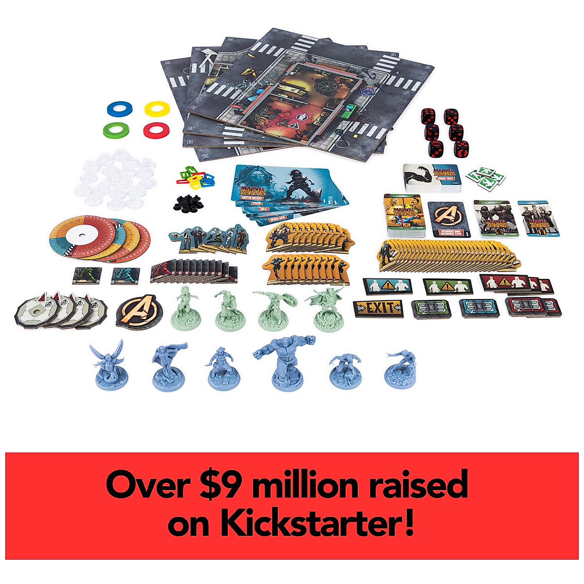 Spin Master Games, Marvel Zombies: Heroes’ Resistance, A Zombicide Game, Collectible Marvel Figurines, for Fans of Marvel Rivals & Action Movie Toys, 1-4 Players, for Adults & Teens Ages 14 & Up