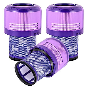 Premium Vacuum Filter Replacement Part Compatible with Dyson V11 Vacuum, Dyson V11 Animal, Dyson V15 Detect Filter, Dyson V11 Filter, V15 Filter, V11 Absolute, Compare to Part 970013-02 (3 Filters)