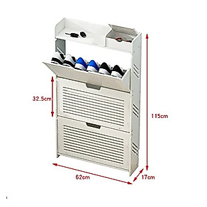 LDCHNH Shoe Cabinet Home Porch Shoe Cabinet Multifunctional Shoe Rack Assembly Porch Shoe Cabinet