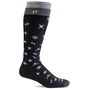 Sockwell Women's Twinkle Firm Graduated Compression Sock, Black - M/L