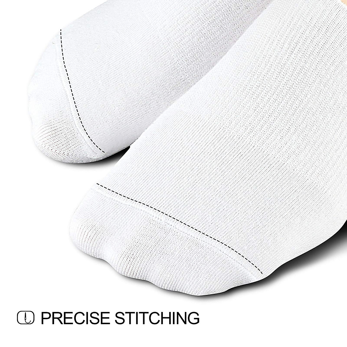 wernies No Show Socks Women Low Socks Non Slip Flat Boat Line 4 Pairs