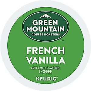 Green Mountain Coffee Roasters French Vanilla, Single-Serve Keurig K-Cup Pods, Flavored Light Roast Coffee, 24 Count