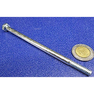 Grade 5 Zinc Steel Hex Bolts RH PT 1/4"-20 x 5.00" Length 50 pcs