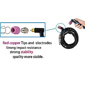 Marketty SG-55 AG-60 WSD-60 Plasma Cutter Torch Consumables Kit Nozzles Consumables Kit Tips 40/50 / 60 Amp,Electrode Nozzles for AG-60/SG55/WSD60,30 PCS