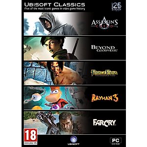 Ubisoft Classics: Assassin's Creed, Beyond Good & Evil, Prince of Persia The Sands of Time, Rayman 3, and Far cry COMPUTER GAME