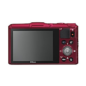 Nikon COOLPIX S9700 16.0 MP Wi-Fi Digital Camera with 30x Zoom NIKKOR Lens, GPS, and Full HD 1080p Video (Red)