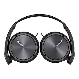 Sony Foldable Headphones with Smartphone Mic and Control - Metallic Black