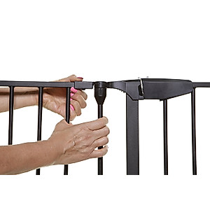 Dreambaby Mayfair Converta & Newport Adapta Baby Safety Gate Extension - 24 inches Wide - Black - Model L2041BB