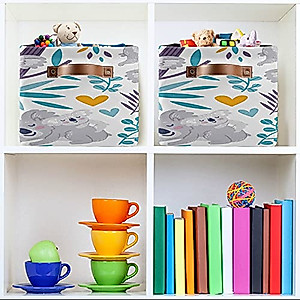 xigua Cute Koala Bears Storage Bin for Toy Storage Basket Dirty Clothes Sundries Office Home Closet Organizer Shelf Cube Box Waterproof Laundry Basket