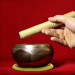 Vaguelly Mini Bedside Table 1pc Buddha Sound Bowl Cushion Set Manual Cotton Kick Float