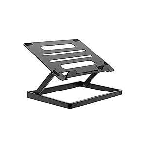 SEMIR Portable Laptop Stand, Ergonomic Notebook Stand, Adjustable Holder Riser, Aluminum Alloy Foldable Desk Stand, Compatible with MacBook , Dell , HP and More 10-15.6 "Laptops and Tablets (Black)