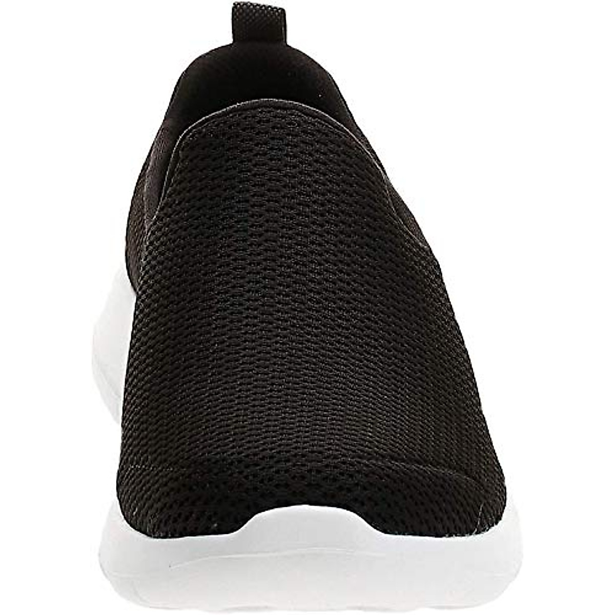 Skechers mens Go Max-athletic Air Mesh Slip on Walking Shoe, Black/White, 9.5 X-Wide US