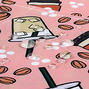 Plum Hill Coffee Server Waist Apron - Waitress Apron with 3 Pockets - Cute Half Apron for Baristas Cleaning Vendors and Teachers - Waitress Accessories