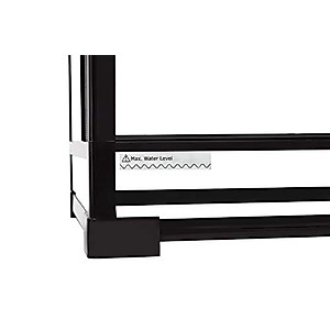 TRIXIE 41 Gallon Glass Terrarium, Double Hinged Doors, Mesh Top, Waterproof Base, Black