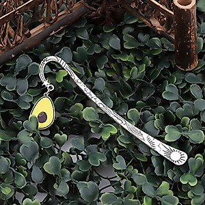 AKTAP Funny Avocado Bookmark Book Lovers Jewelry Bookworm Gift for Avocado Lover (Avocado Bookmark)