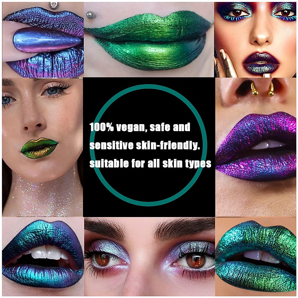 Chic-Chat Multi-Chrome Liquid Lipsticks, Multichrome Liquid Lipstick, Chic-Chat™Multi-Chrome Liquid Lipsticks, Chic-Chat™ Multi-Chrome Liquid Lipsticks Eyeshadow (Full Set-Including 01-06)