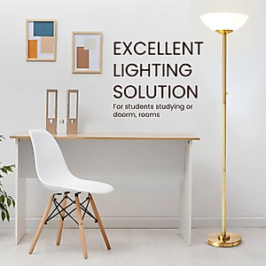 Superlamp Super Bright Floor Lamp 8000LUMEN!! DIMMABLE 30K Light up a Full Room, Modern and Elegant Design