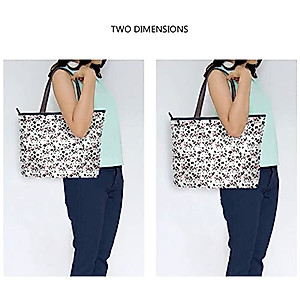 KFBE Women Tote Bags Cow Animal Top Handle Satchel Handbags Shoulder Bag for Shopping L 20800269