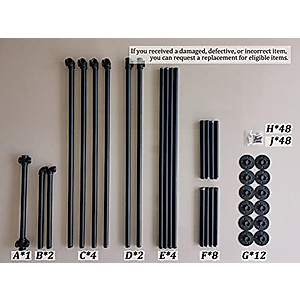 Anynice Industrial Pipe Clothing Rack,Industrial Clothing Rack, Clothing Rods for Hanging Clothes,Clothes Rack,Wall Mounted Garment Rack, Heavy Duty Coat Rack (98.4" W x 14.4" D x81.1 H, ANY-EF55)