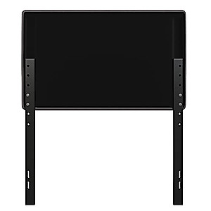 Flash Furniture Paxton Upholstered Headboard - Channel Stitched Gray Fabric Upholstery - Twin - Adjustable Height from 44.5" to 57.25" From Floor